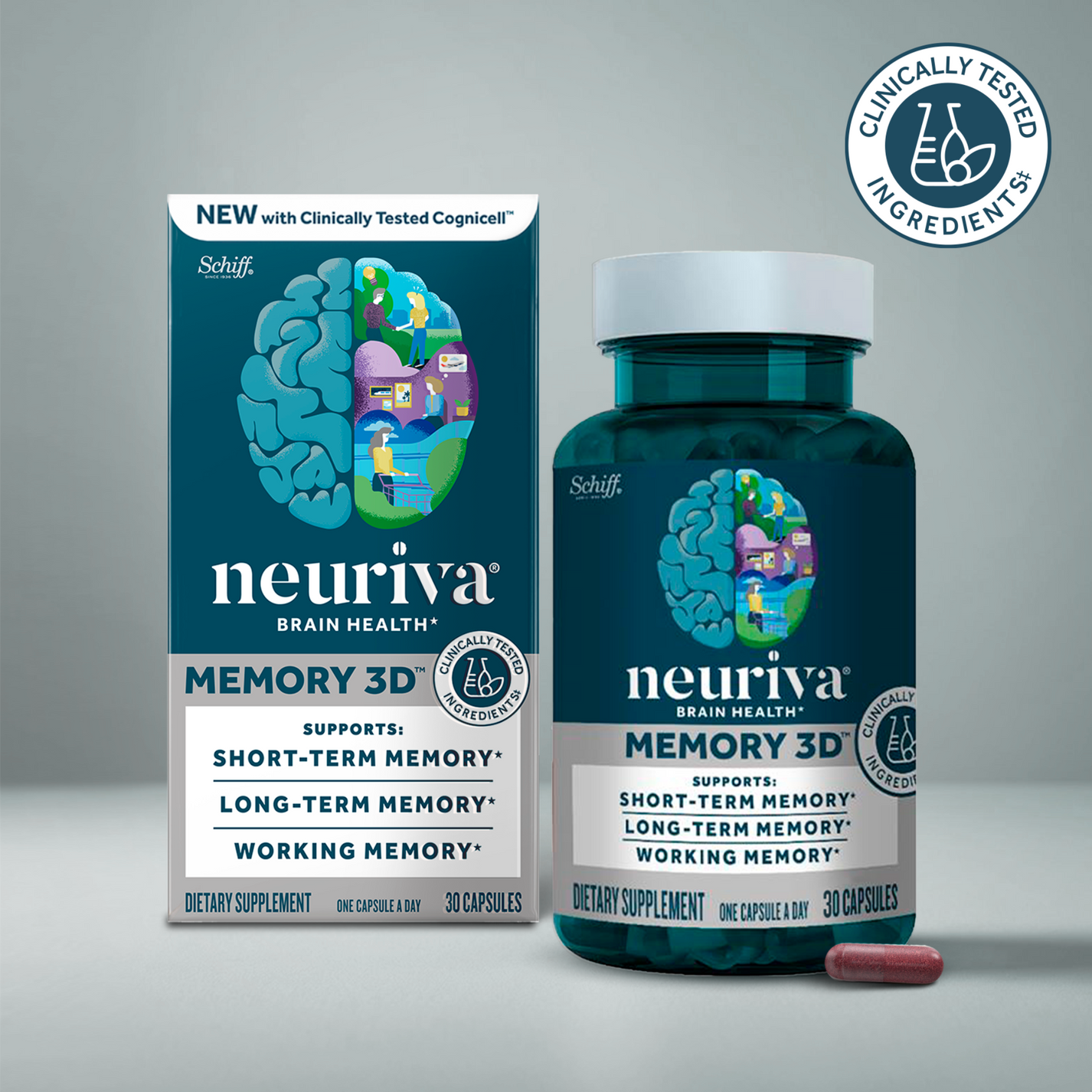 Neuriva Brain Memory 3D – Schiff Vitamins