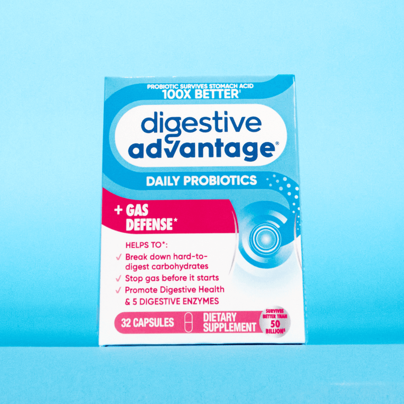 Digestive Advantage Daily Probiotics + Gas Denfense – Schiff Vitamins