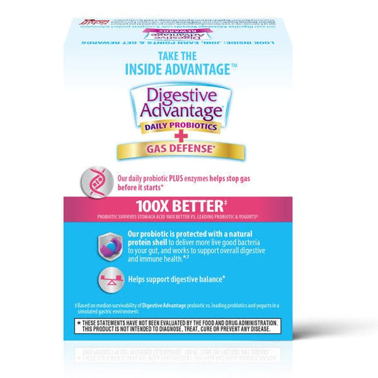 Digestive Advantage Daily Probiotics + Gas Denfense – Schiff Vitamins