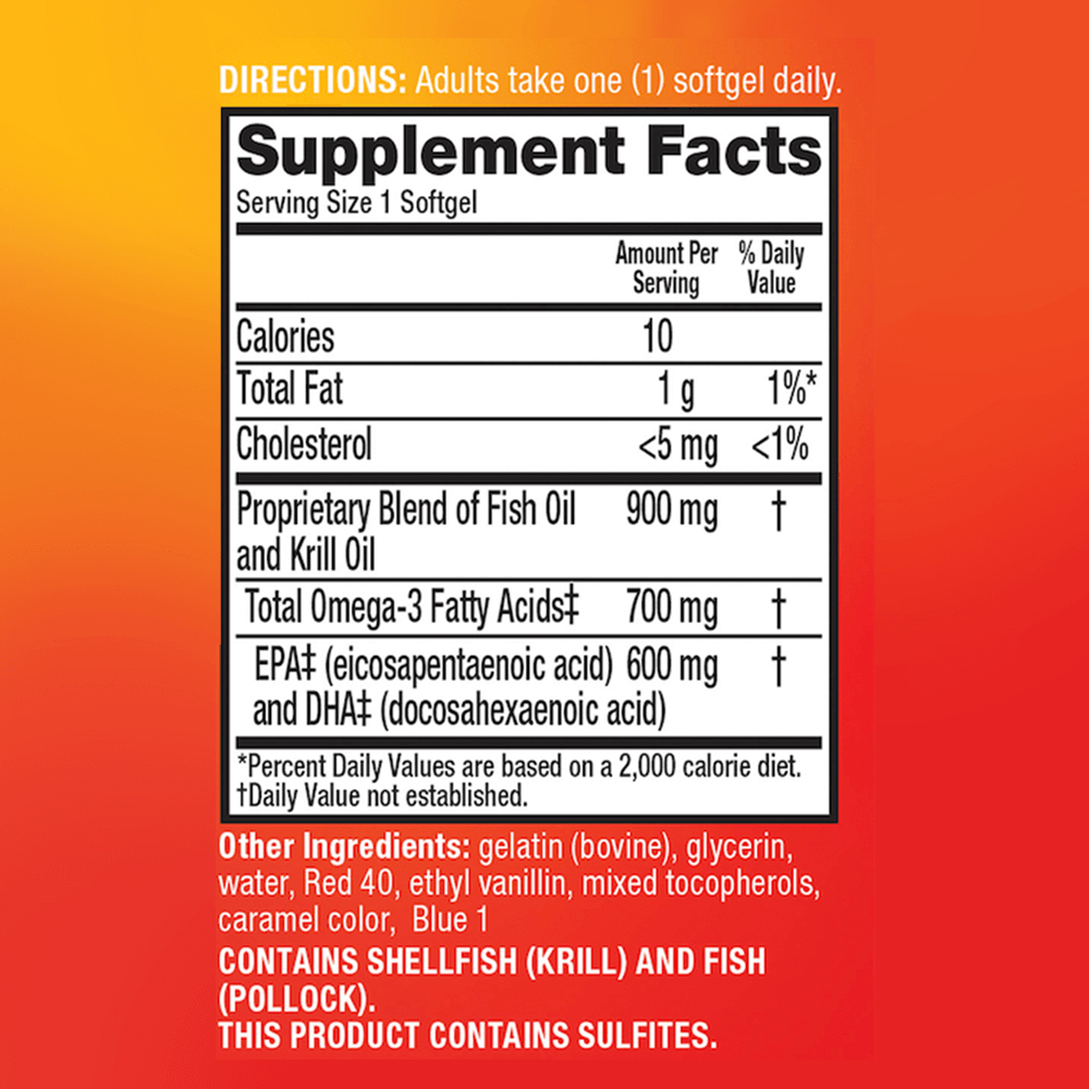 MegaRed 4-in-1 Advanced Omega-3 Fish and Krill Oil | Schiff Vitamins